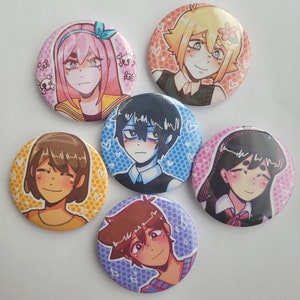 NEW- Holographic Omori Button Pins - Etsy