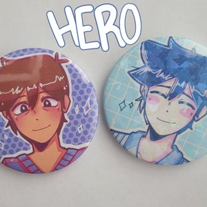 NEW- Holographic Omori Button Pins - Etsy