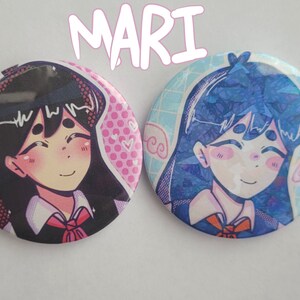 NEW- Holographic Omori Button Pins - Etsy