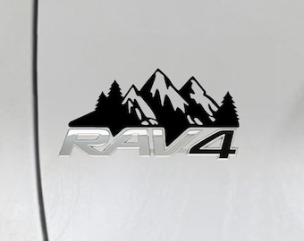 Toyota Rav4 Badge Decal Beach Wave - Etsy