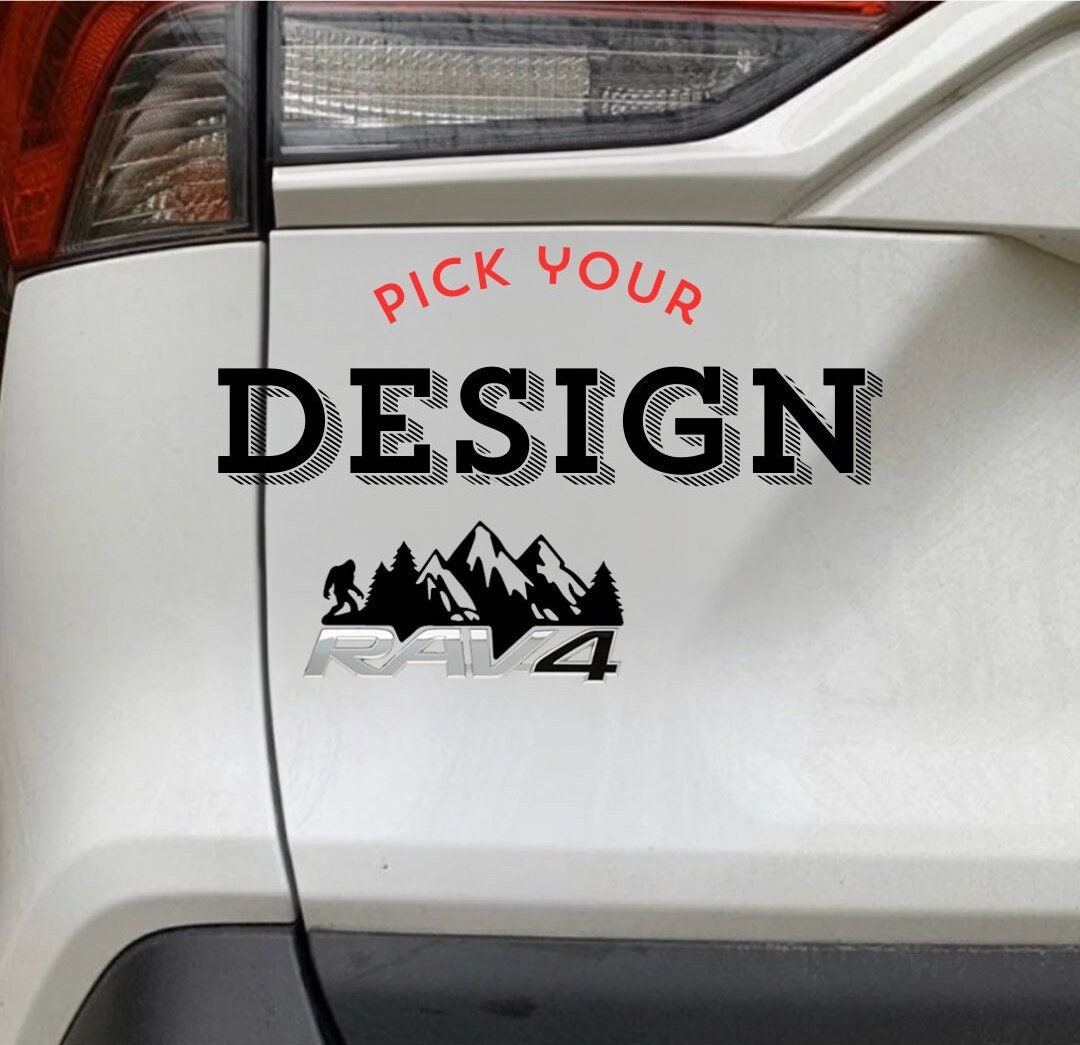 Toyota Rav4 Badge Decal - Pick Your Design! - Etsy