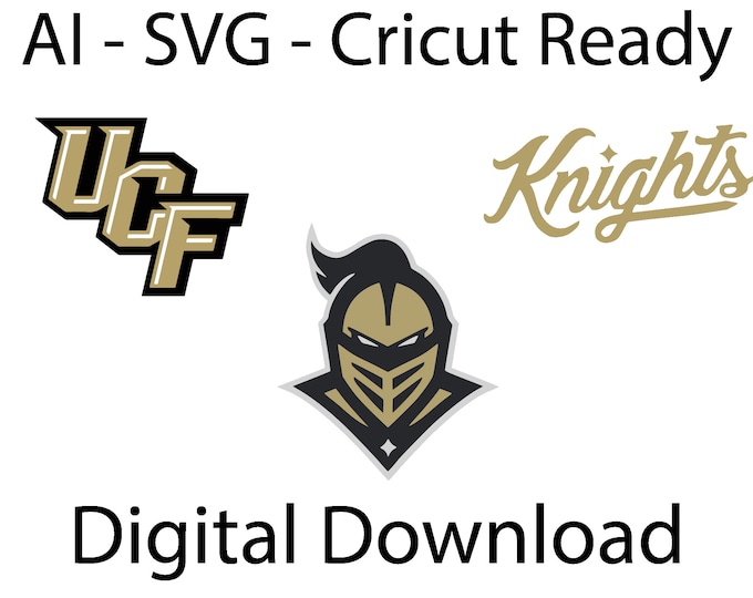 New UCF Logos | SVG Files | Cricut | Design Space | Knights | Knightro ...