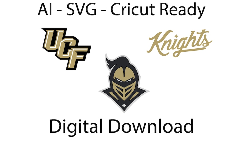 New UCF Logos | SVG Files | Cricut | Design Space | Knights | Knightro ...
