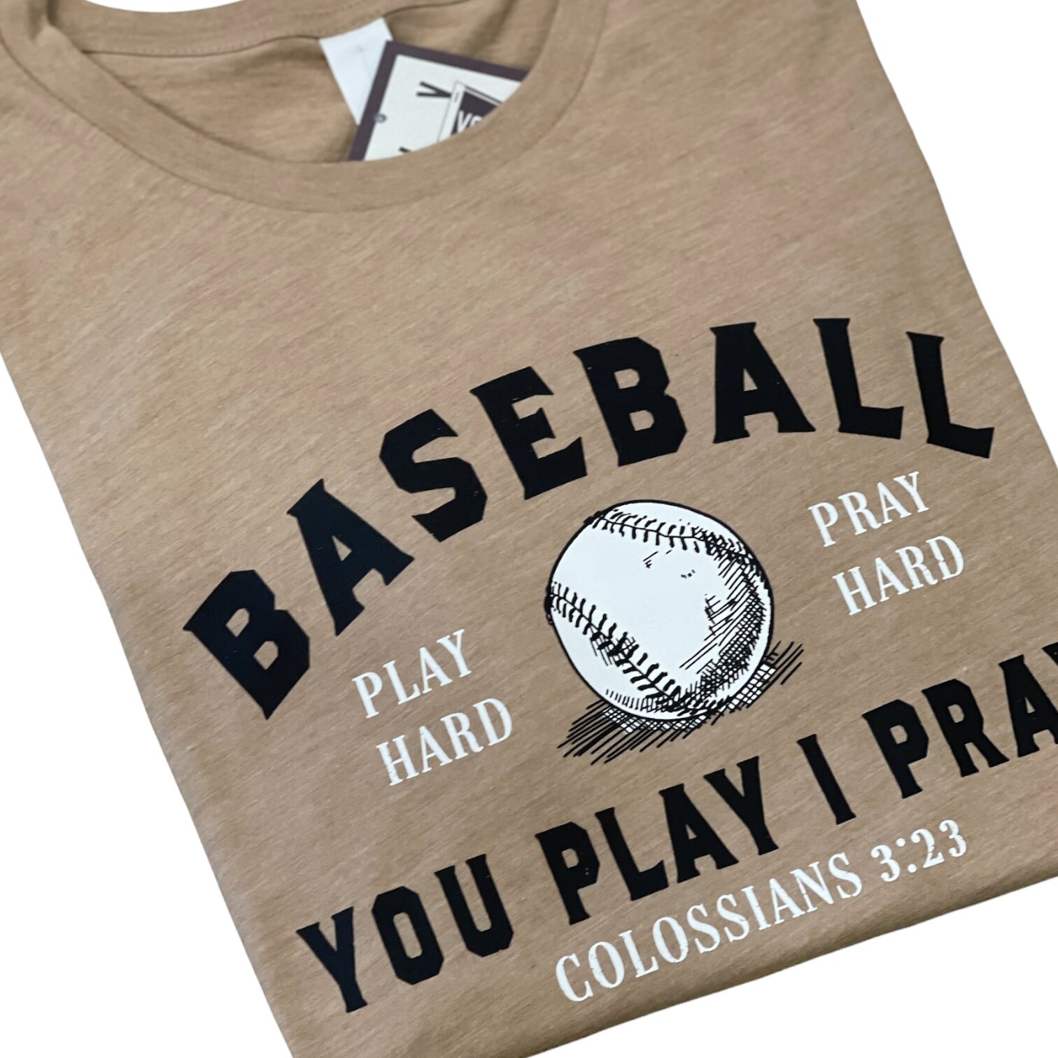 You Play I Pray + Pray Hard Tee | Baseball Shirt | Praying Mom ...