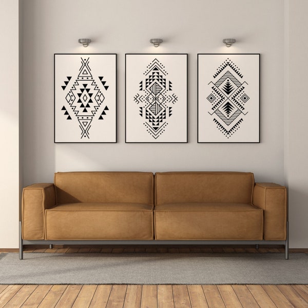 Aztec Wall Art - Etsy