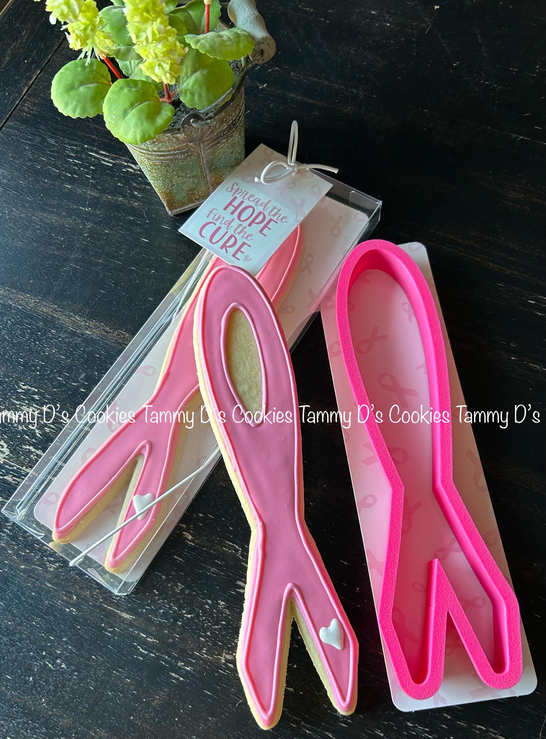 Skinny Cancer Ribbon Cookie Cutter - Etsy
