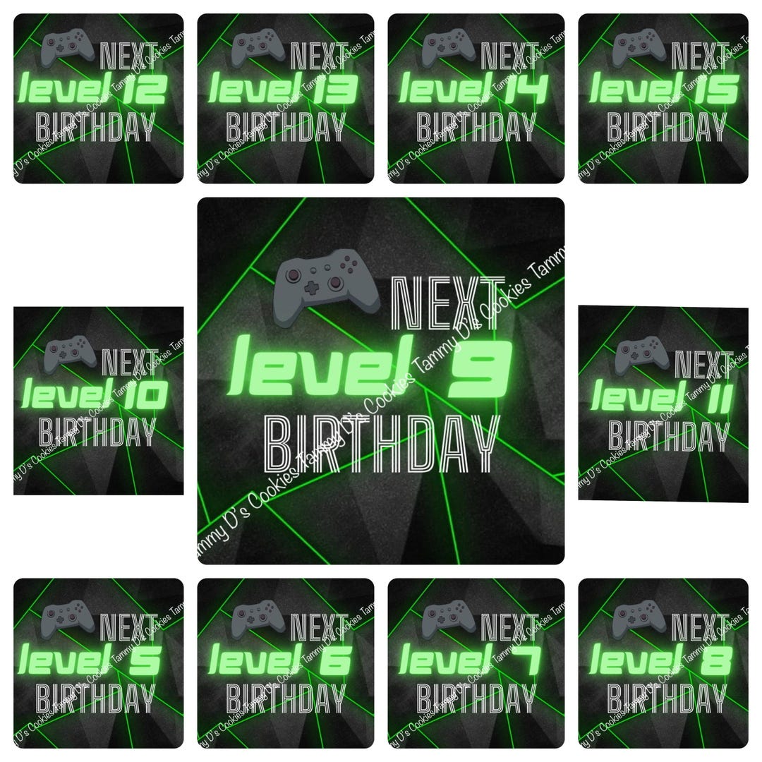 Next Level Birthday PNG Digital Files - Etsy