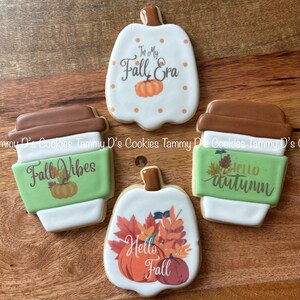 Fall Cookie PNG Digital Files - Etsy