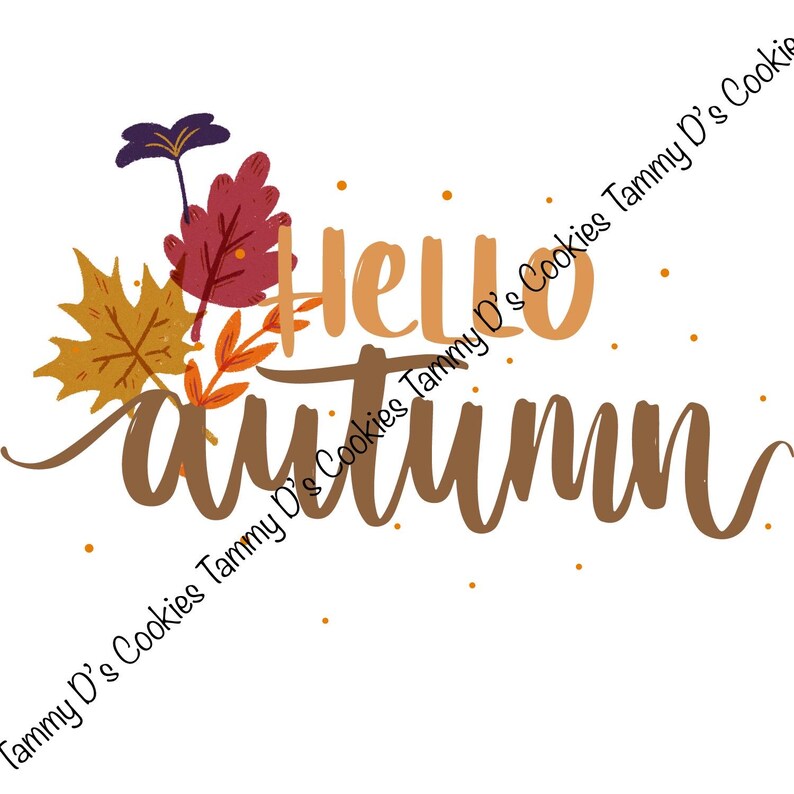 Fall Cookie PNG Digital Files - Etsy