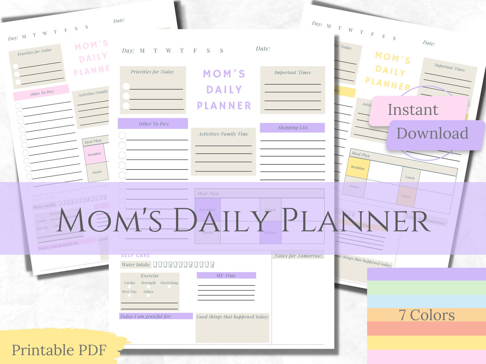 Mom Planner, Daily Planner for Mom, Stay at Home Mom, Mommy Planner ...