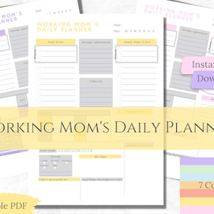 Working Mom Planner, Work Planner, Mom Planner, Busy Mom, Mom Organizer ...