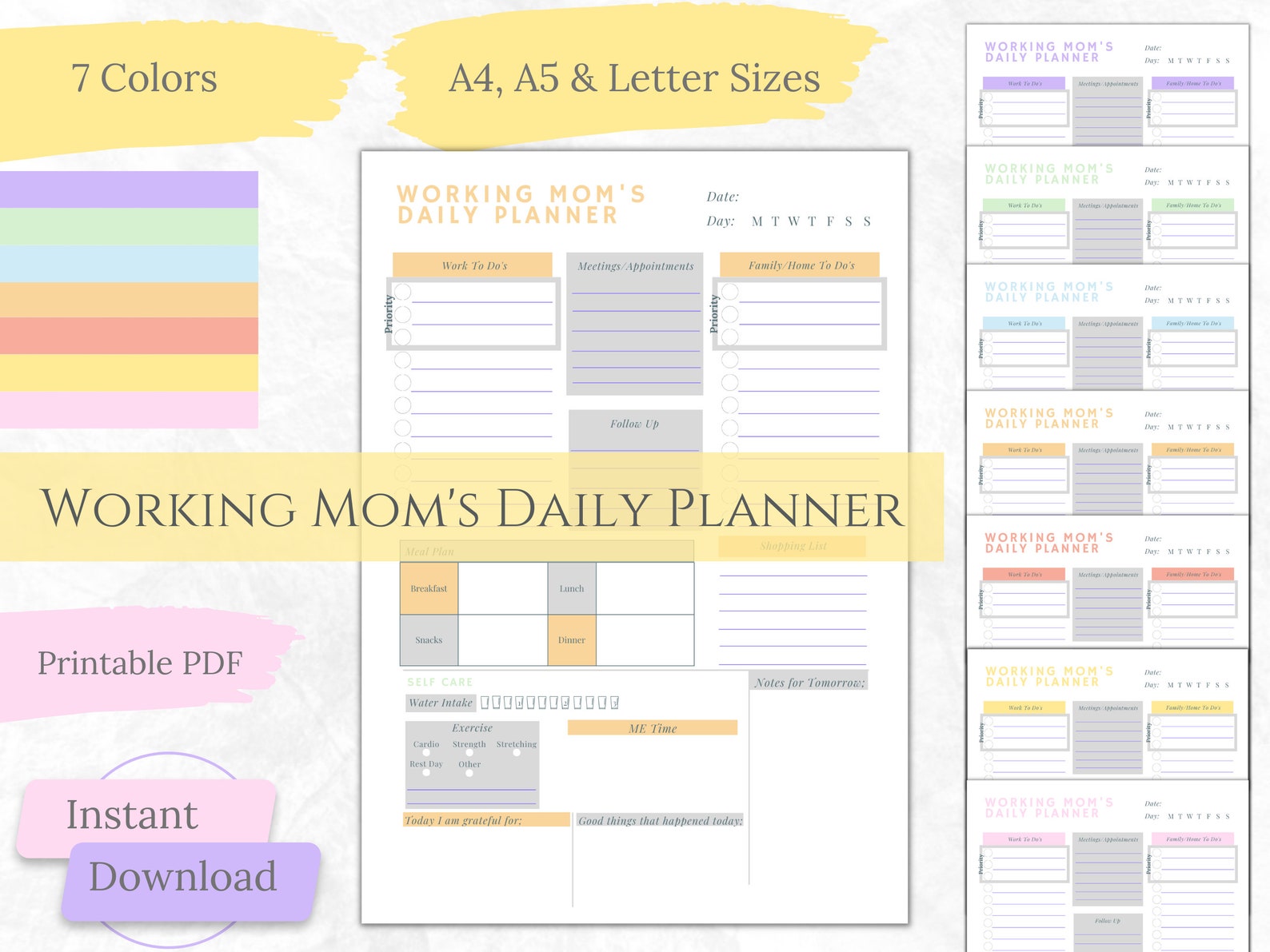 Working Mom Planner, Work Planner, Mom Planner, Busy Mom, Mom Organizer ...