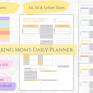 Working Mom Planner, Work Planner, Mom Planner, Busy Mom, Mom Organizer ...