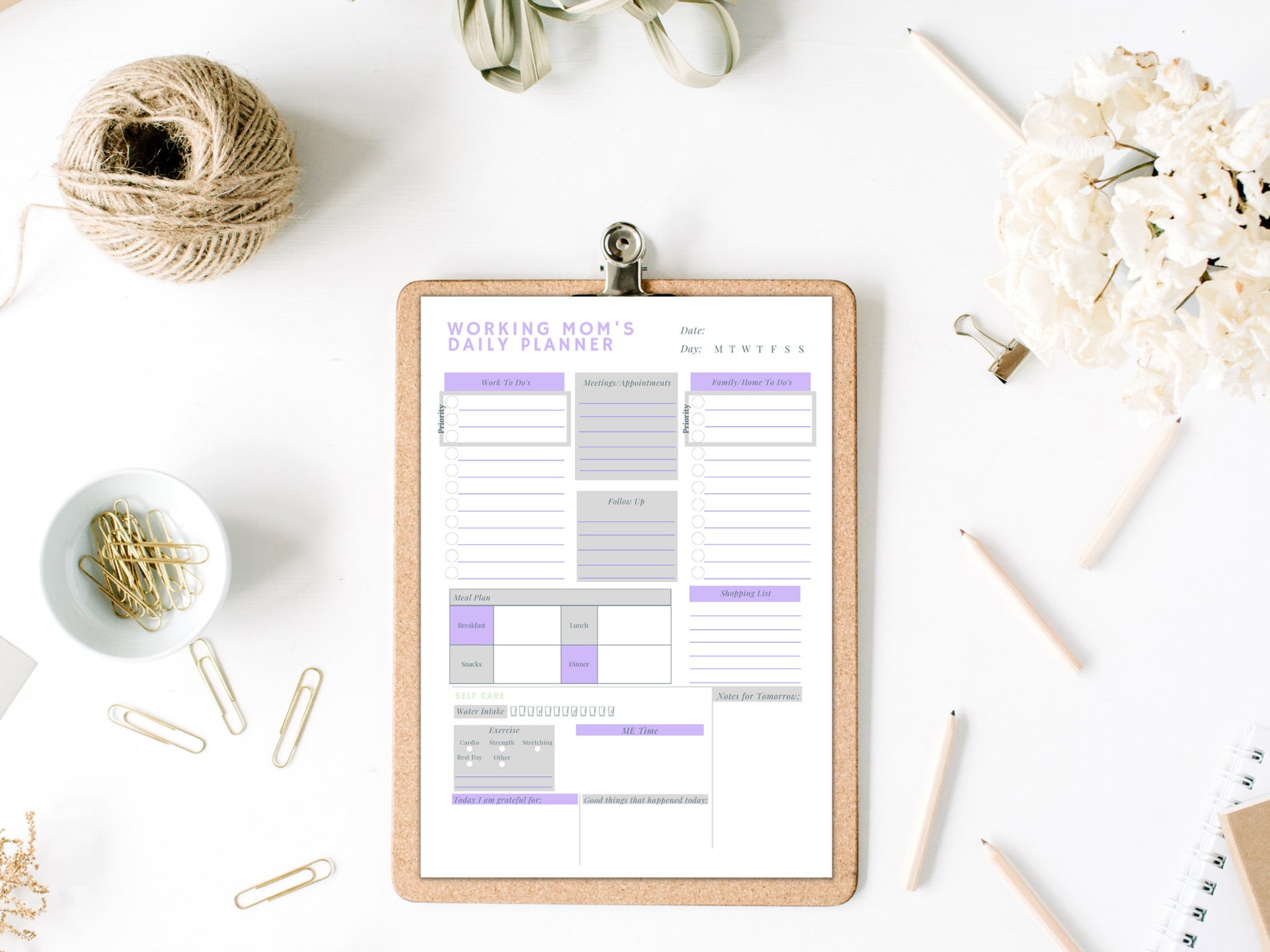 Working Mom Planner, Work Planner, Mom Planner, Busy Mom, Mom Organizer ...