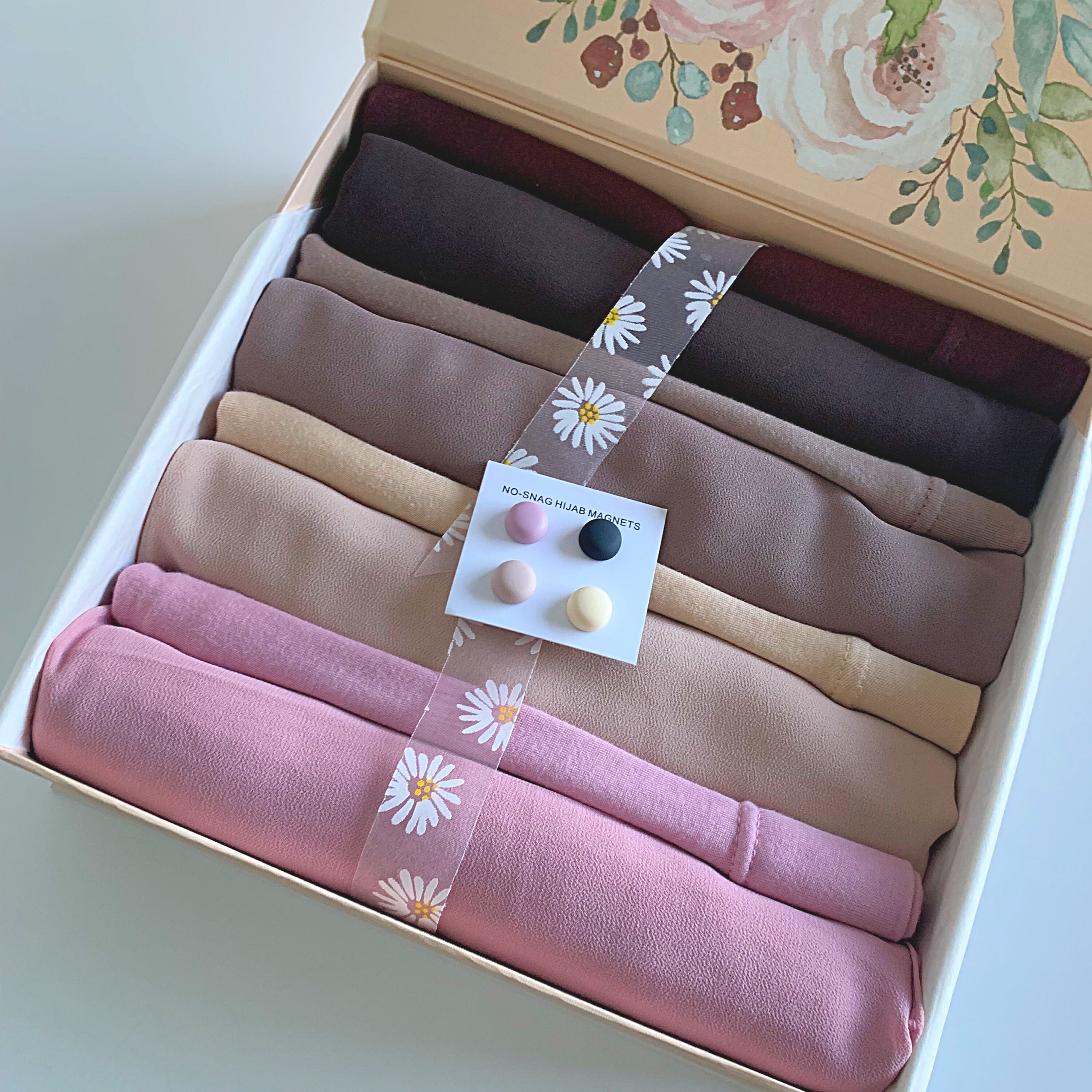 Luxury PREMIUM Chiffon Hijab GIFT Box | Premium Chiffon Box | Customize ...