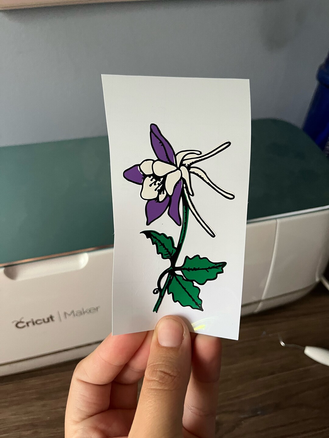 Columbine Flower Sticker - Etsy