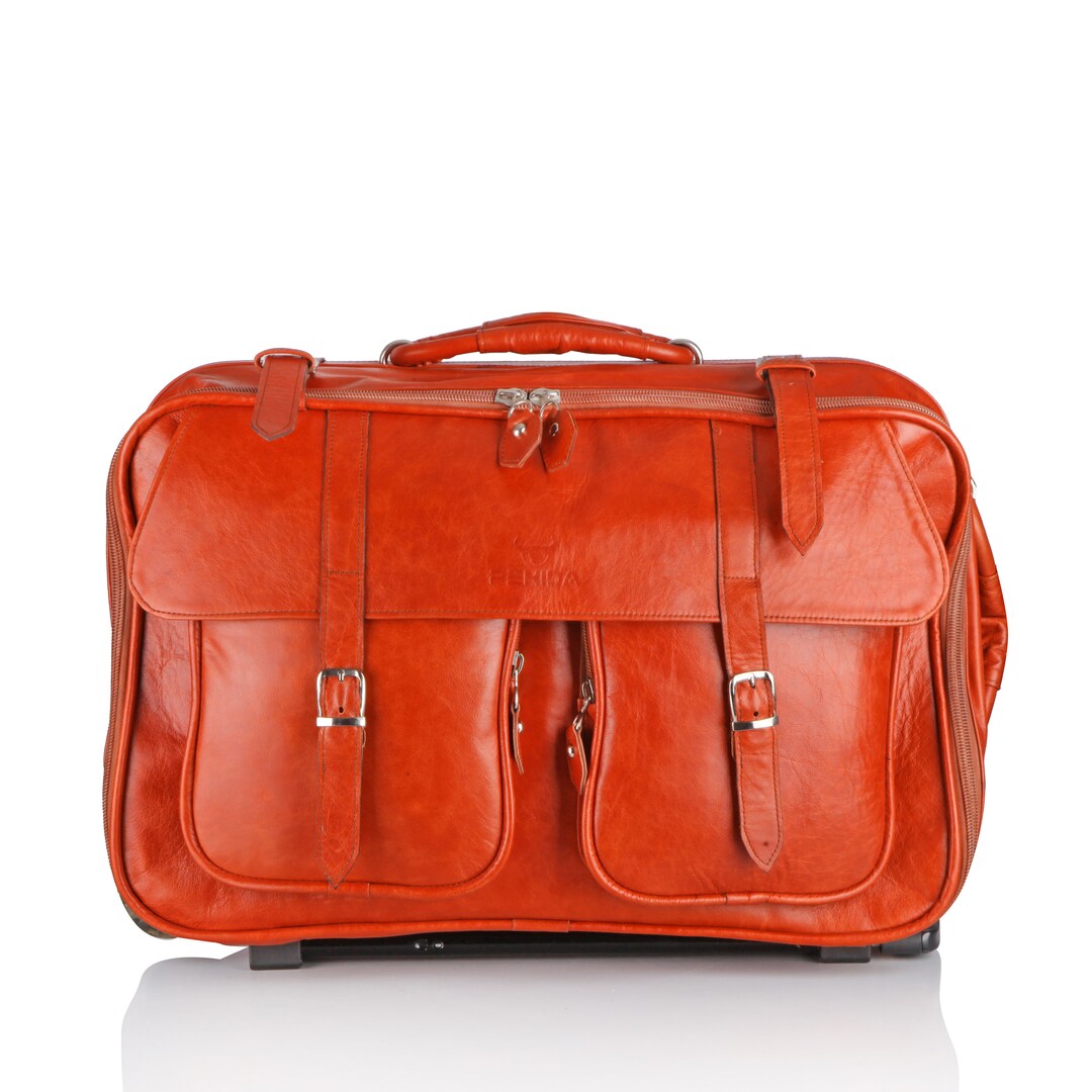Leather Bag Suitcase Personalized Handmade Leather Travel - Etsy