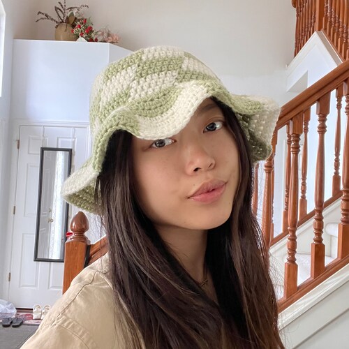 Mya Raffia Crochet Bucket Hat - Etsy