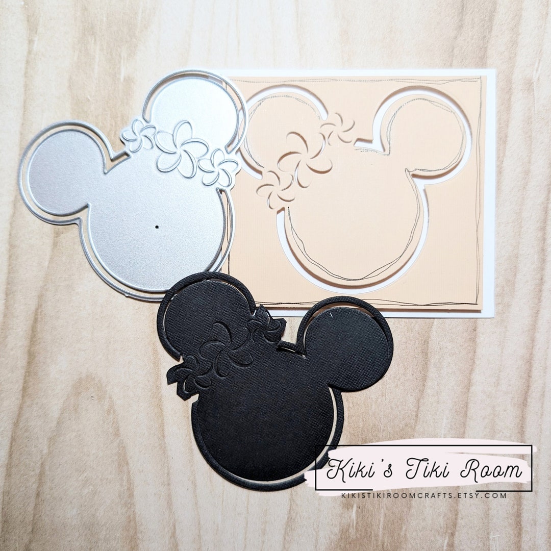 FLOWER MOUSE #2 Head Flower Metal Cutting Die / for Scrapbooks / Cards ...