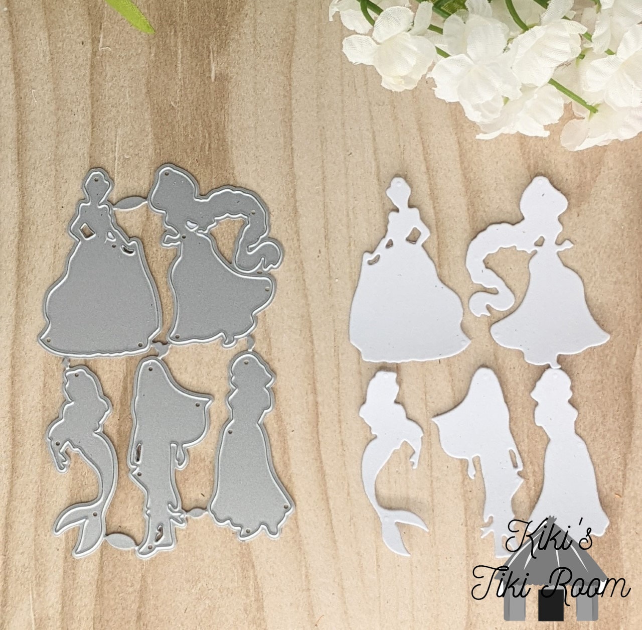 5 PRINCESSES Metal Cutting Die / for Scrapbooks / Cards/ Journals/ DIY ...