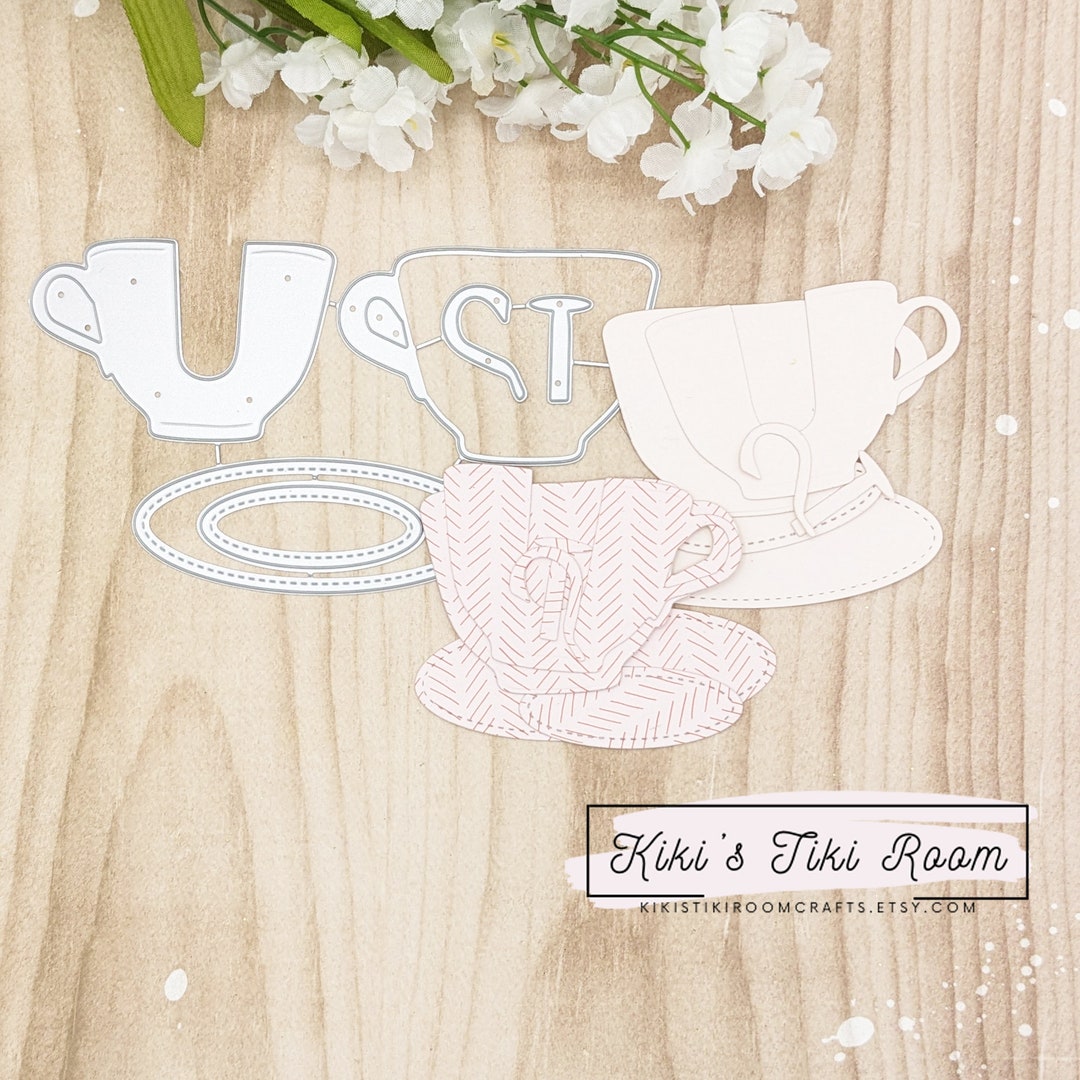 TEACUP RIDE Metal Cutting Die Set / for Scrapbooks / Cards/ Journals ...