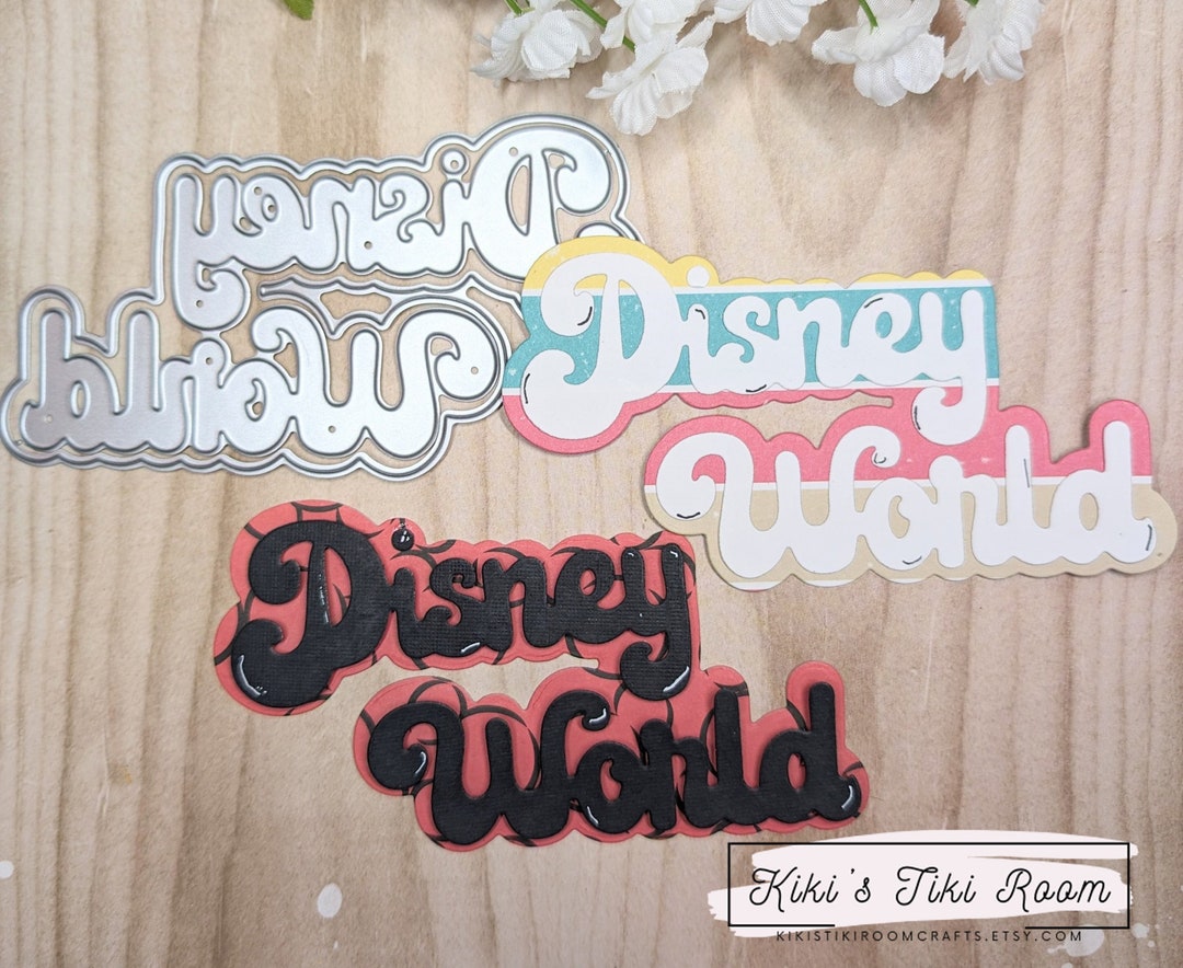 DISNEY WORLD Title Metal Cutting Dies / for Scrapbooks / Cards ...