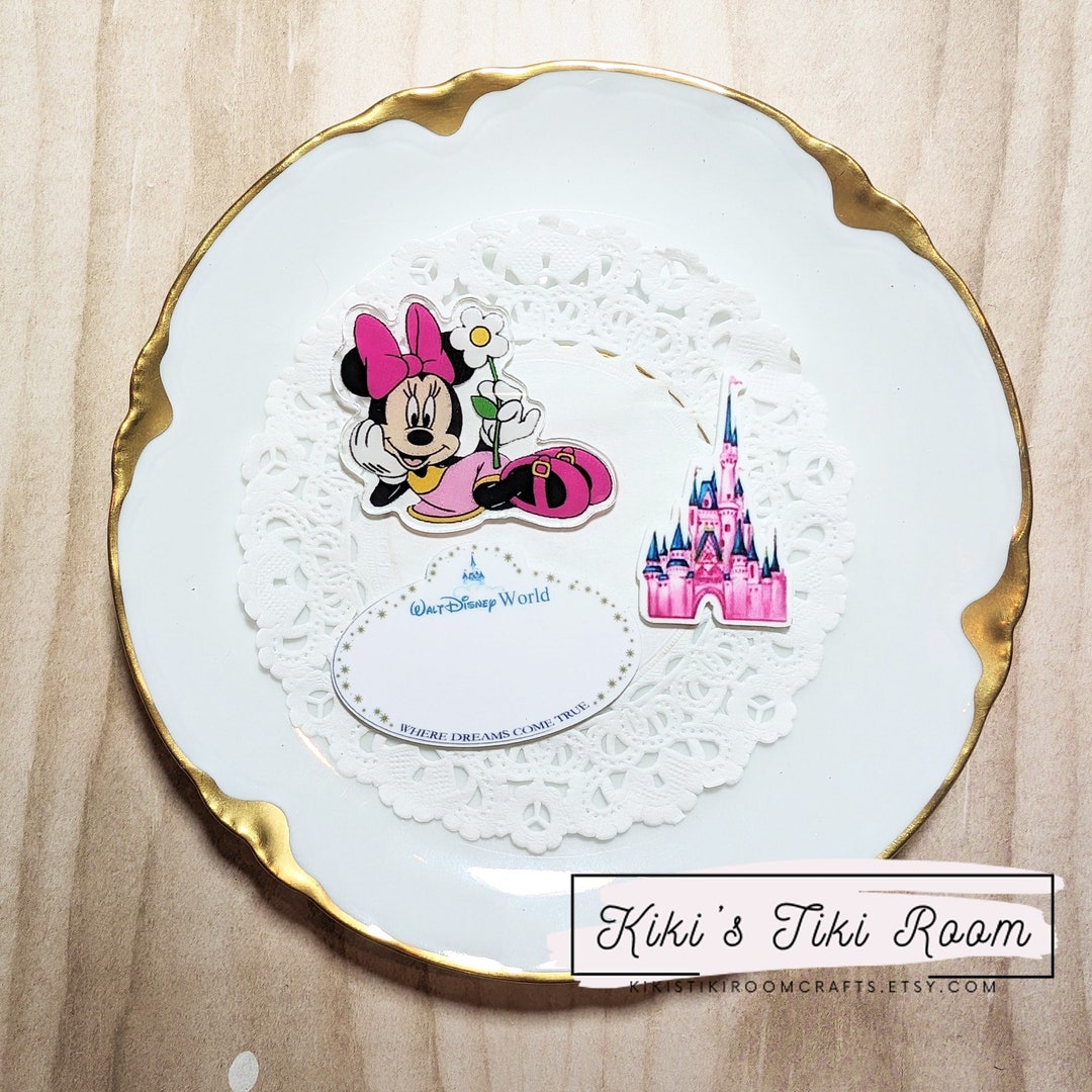 DISNEY WORLD Set of 3 Resin Flatback Embellishments/ for Scrapbooks ...