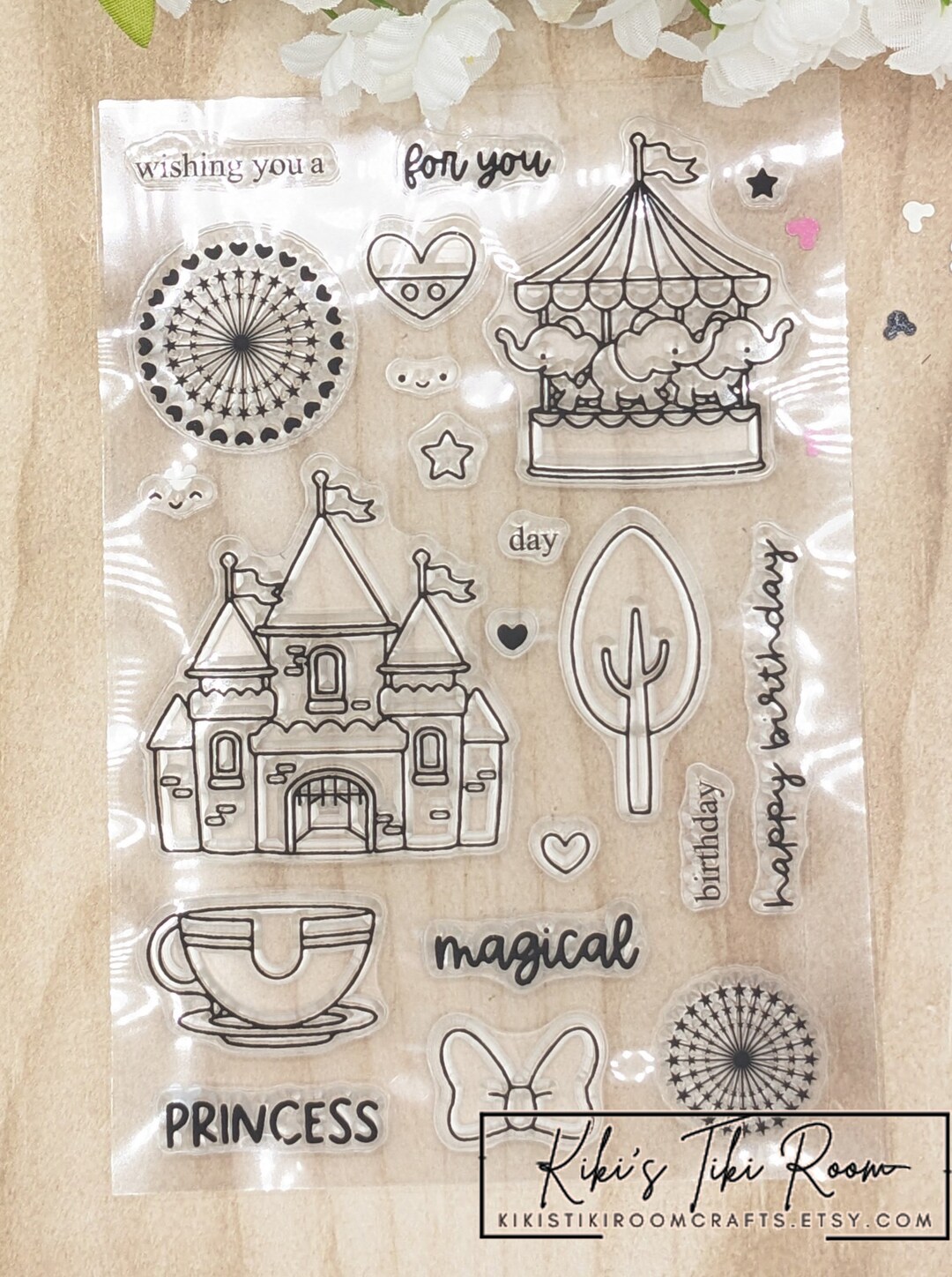 PRINCESS of Disney #23 Decorative Stamp Set/ for Scrapbooks/ Cards ...