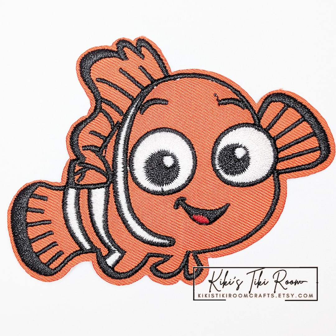 FISH NEMO Embroidered Iron on Patches/ Sew on Patch/for Scrapbooks ...