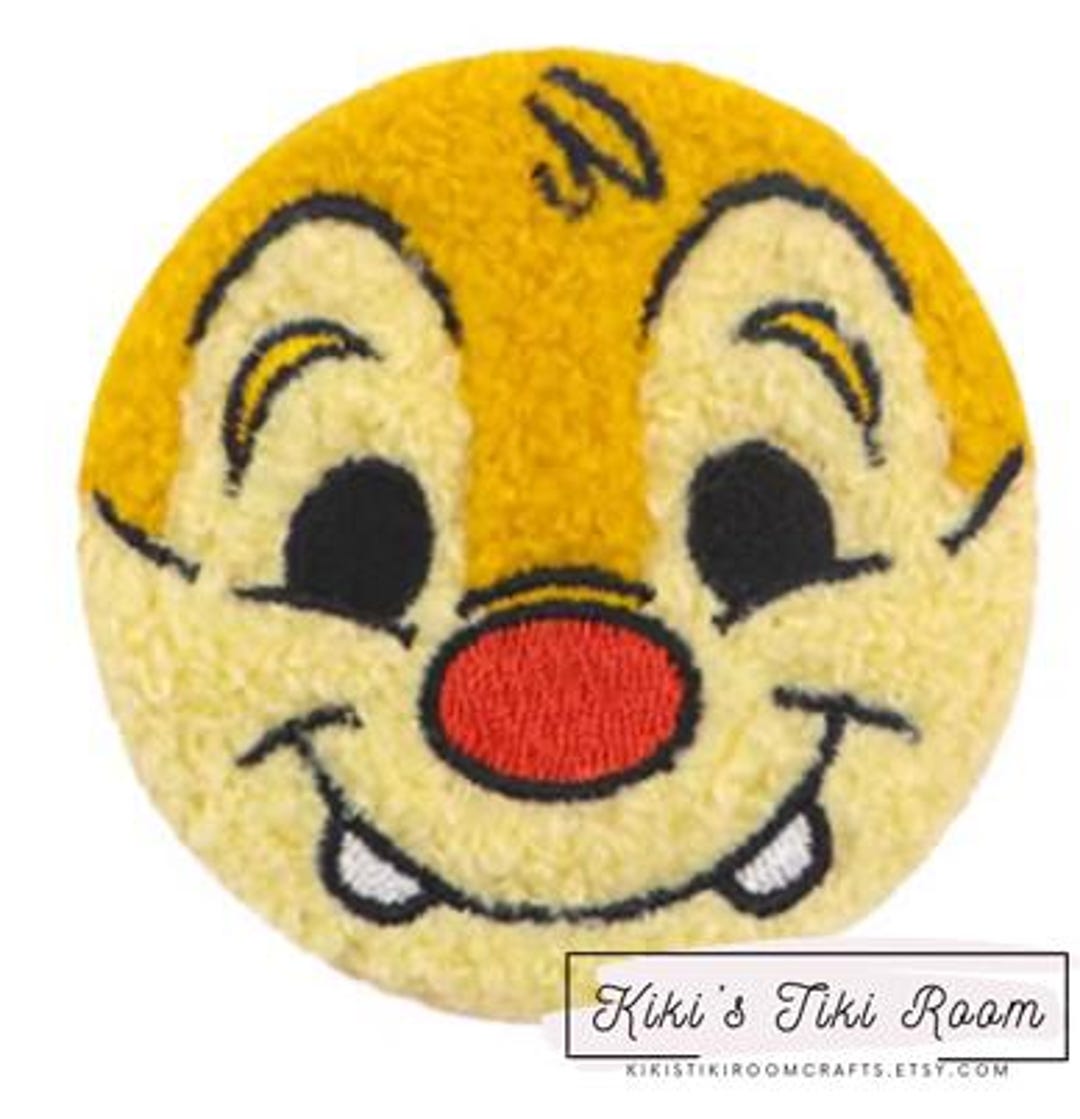DALE CHIPMUNK Chenille Embroidered Patch With Pin Back/for Scrapbooks ...
