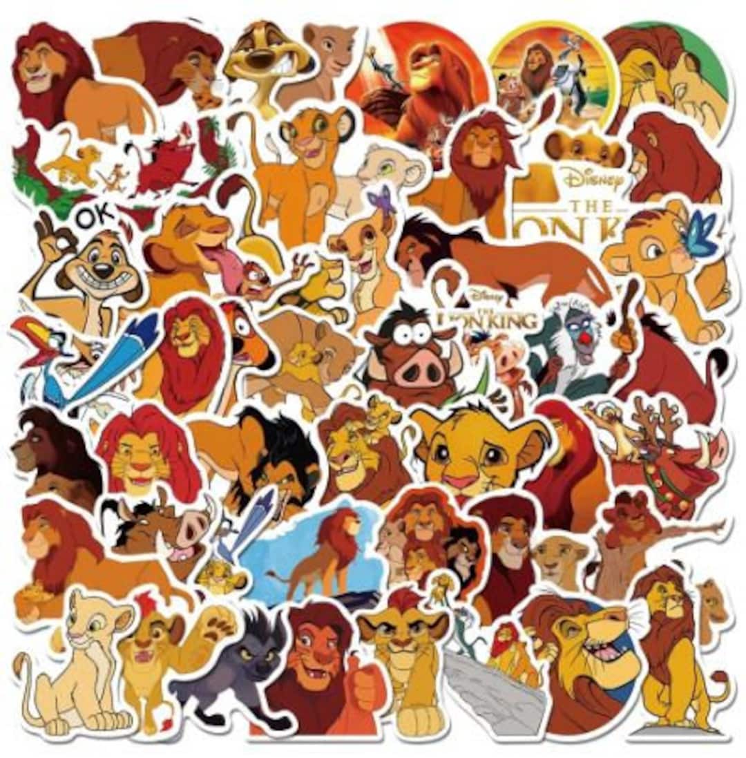 LION KING Variety Stickers/ Laptop Stickers/ Water Bottle/ Scrapbooking ...