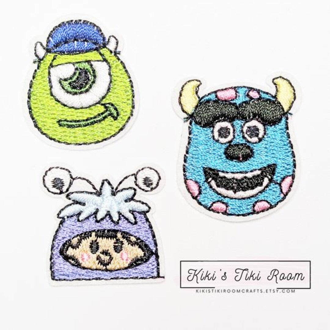 Small MONSTERS INC Embroidered Iron on Patches/ Sew on Patch/for ...