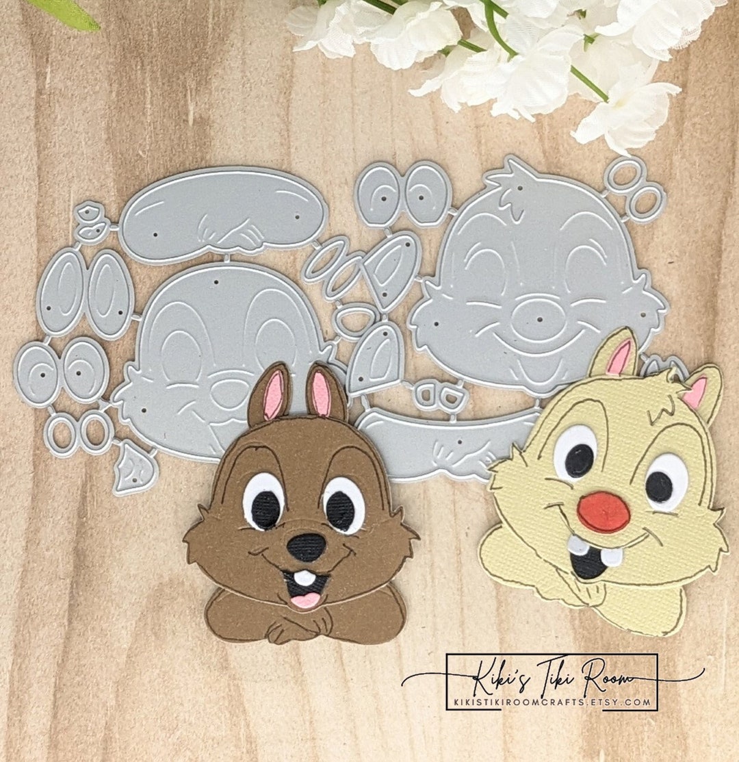 TWO CHIPMUNK Brothers Metal Cutting Die / for Scrapbooks / - Etsy