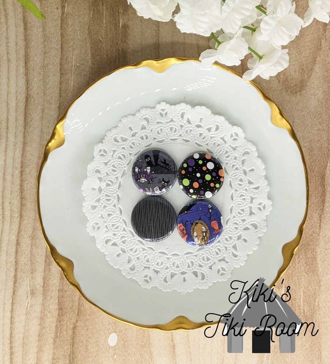 JACK Set of Pins Disney Inspired With Flat Back/ for Scrapbooks/ Cards ...