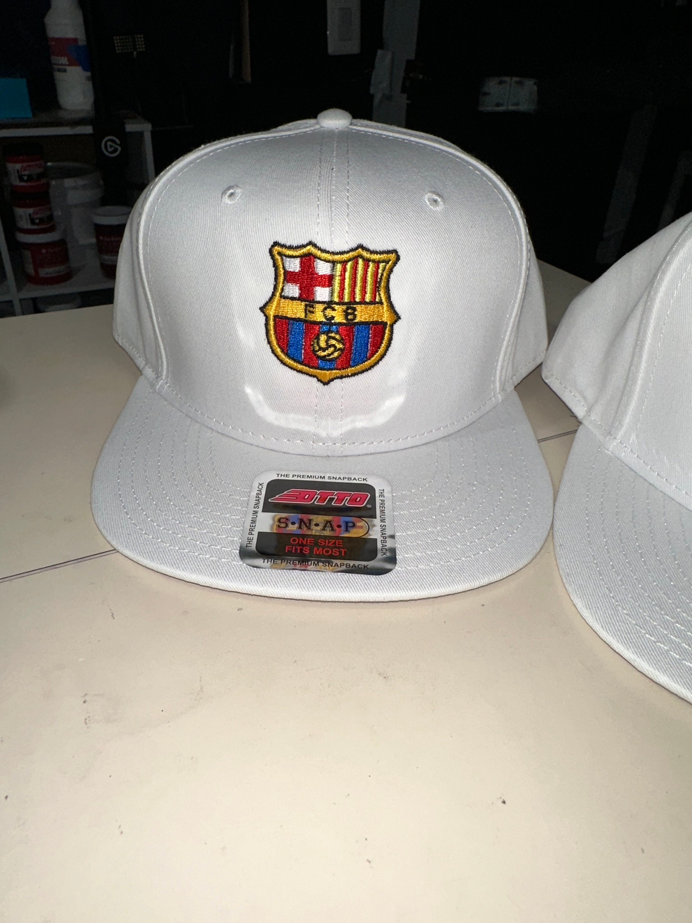 Fc Barcelona Logo Hat Embroidered - Etsy