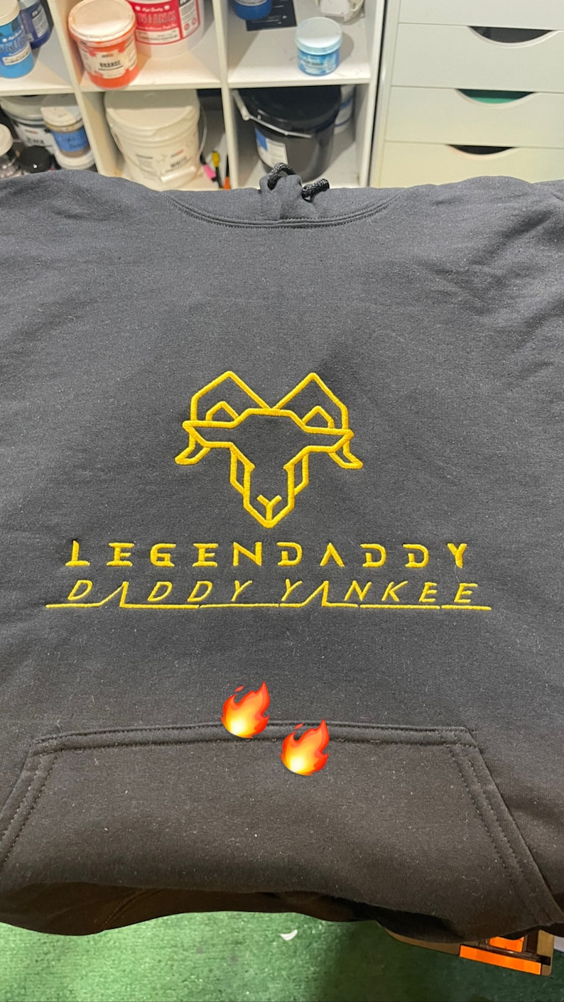 Daddy Yankee Legendaddy Sweater- Embroidered - Etsy