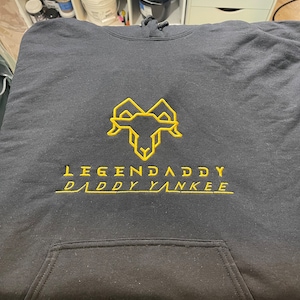 Daddy Yankee Legendaddy Sweater- Embroidered - Etsy