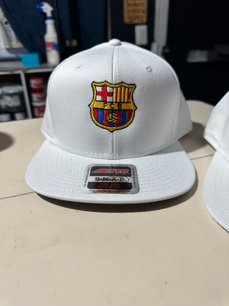 Fc Barcelona Logo Hat- Embroidered - Etsy