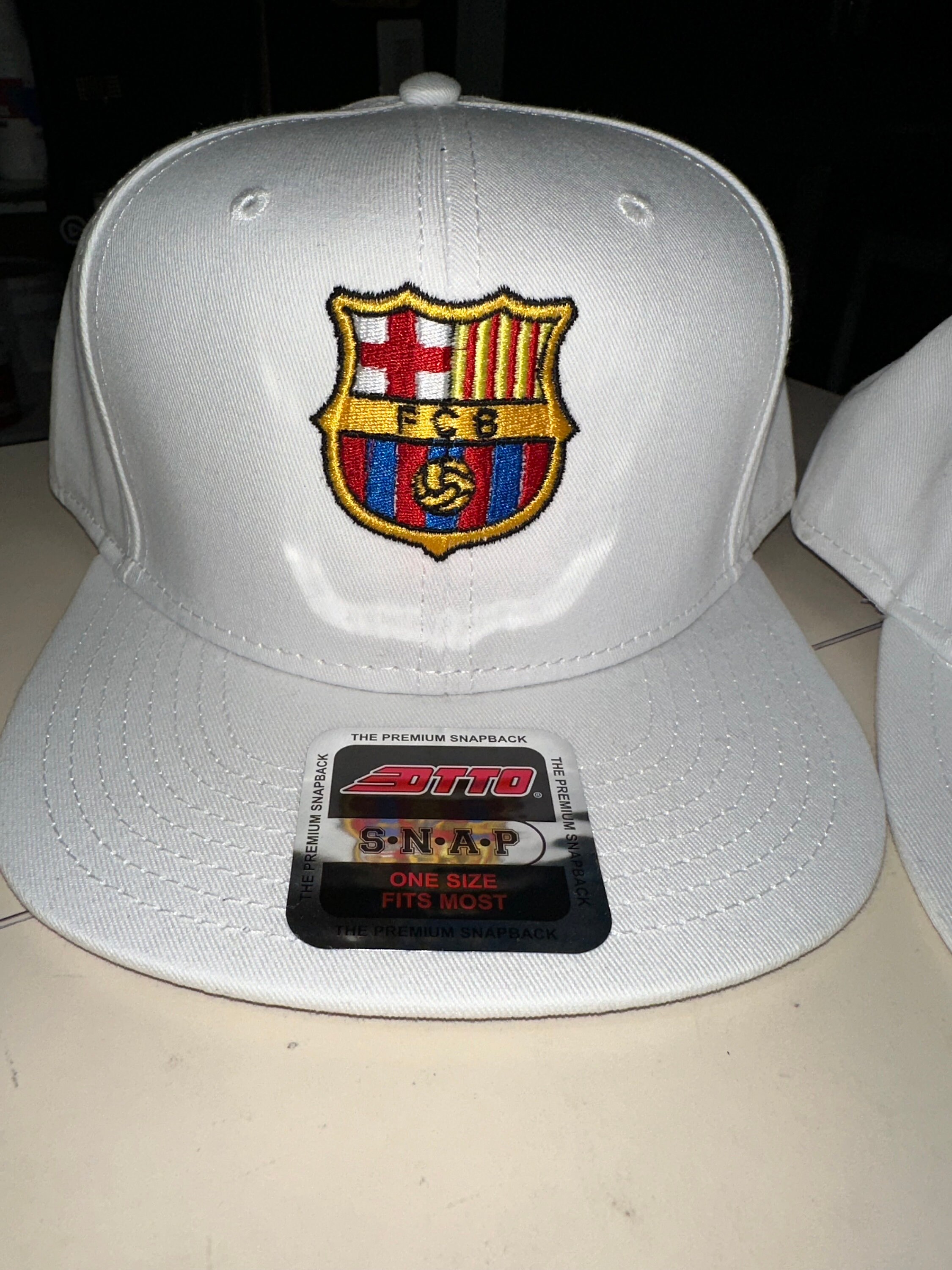 Fc Barcelona Logo Hat Embroidered - Etsy