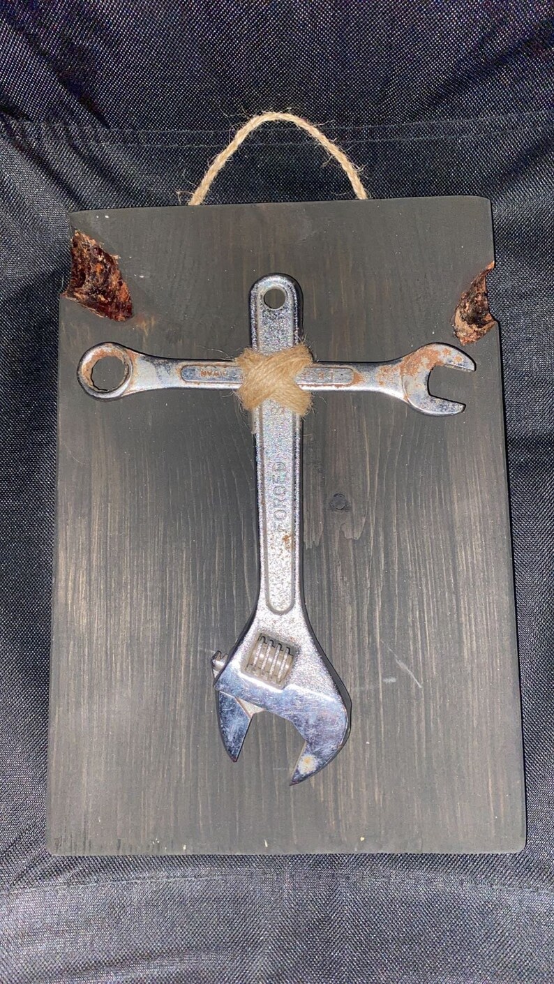 Hanging Wrench Cross - Etsy