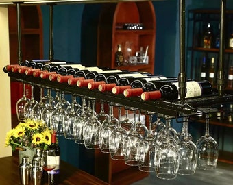 Hanging Wine Rack - Etsy