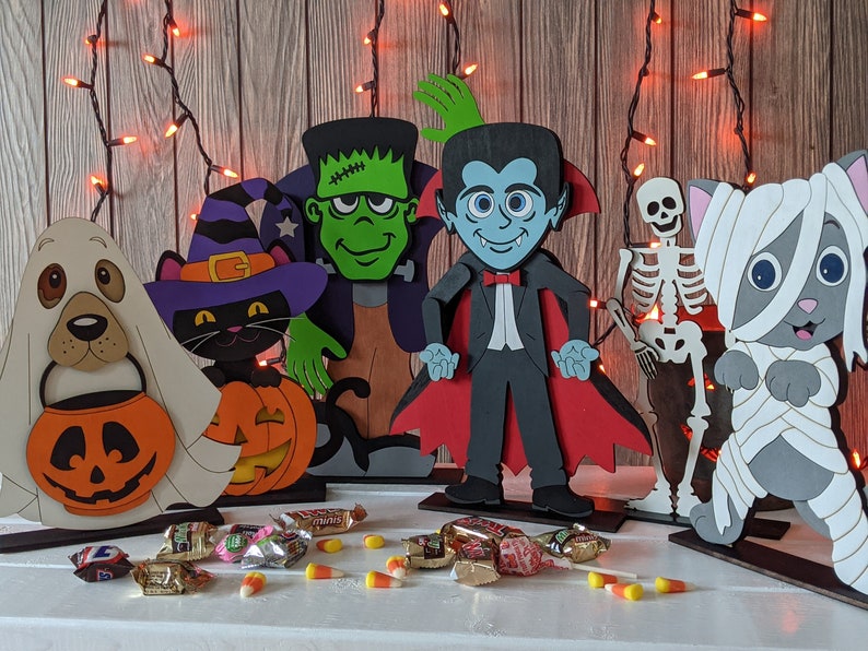 Dracula Frankenstein Skeleton Dog Cats Decoration Halloween - Etsy