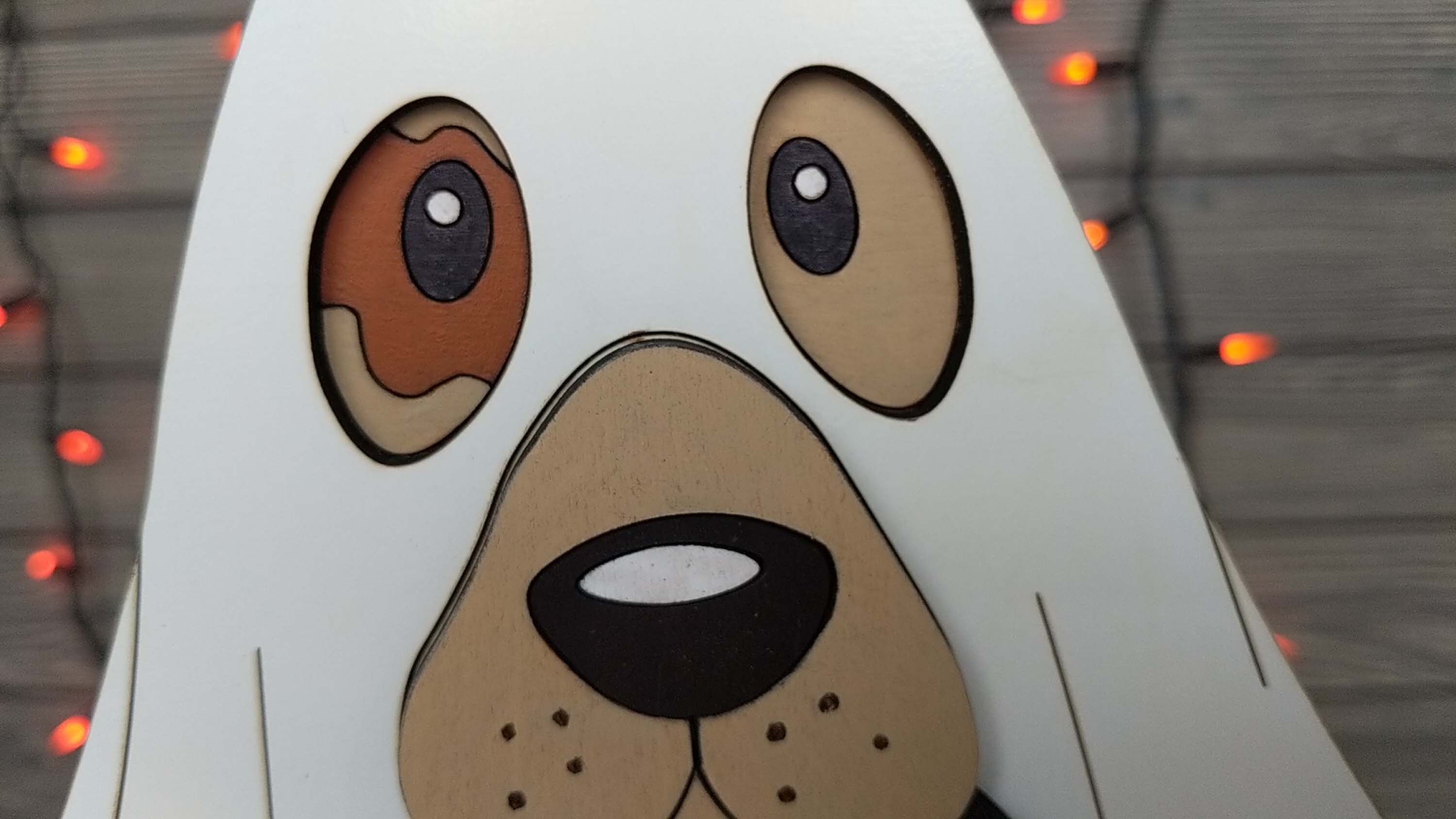 Puppy in Ghost Costume Halloween Laser Cut Digital File Glowforge - Etsy