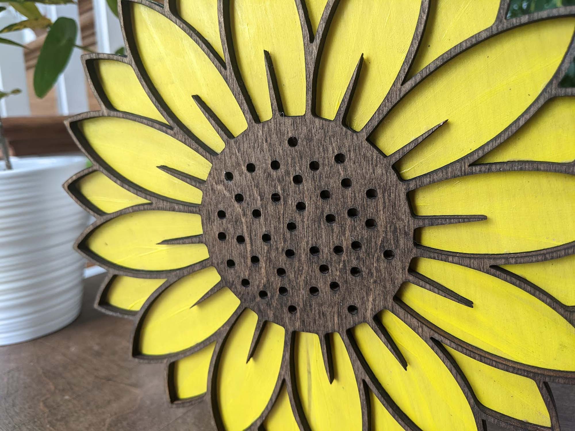 Sunflower Wall Art Digital Laser Cut File Glowforge - Etsy
