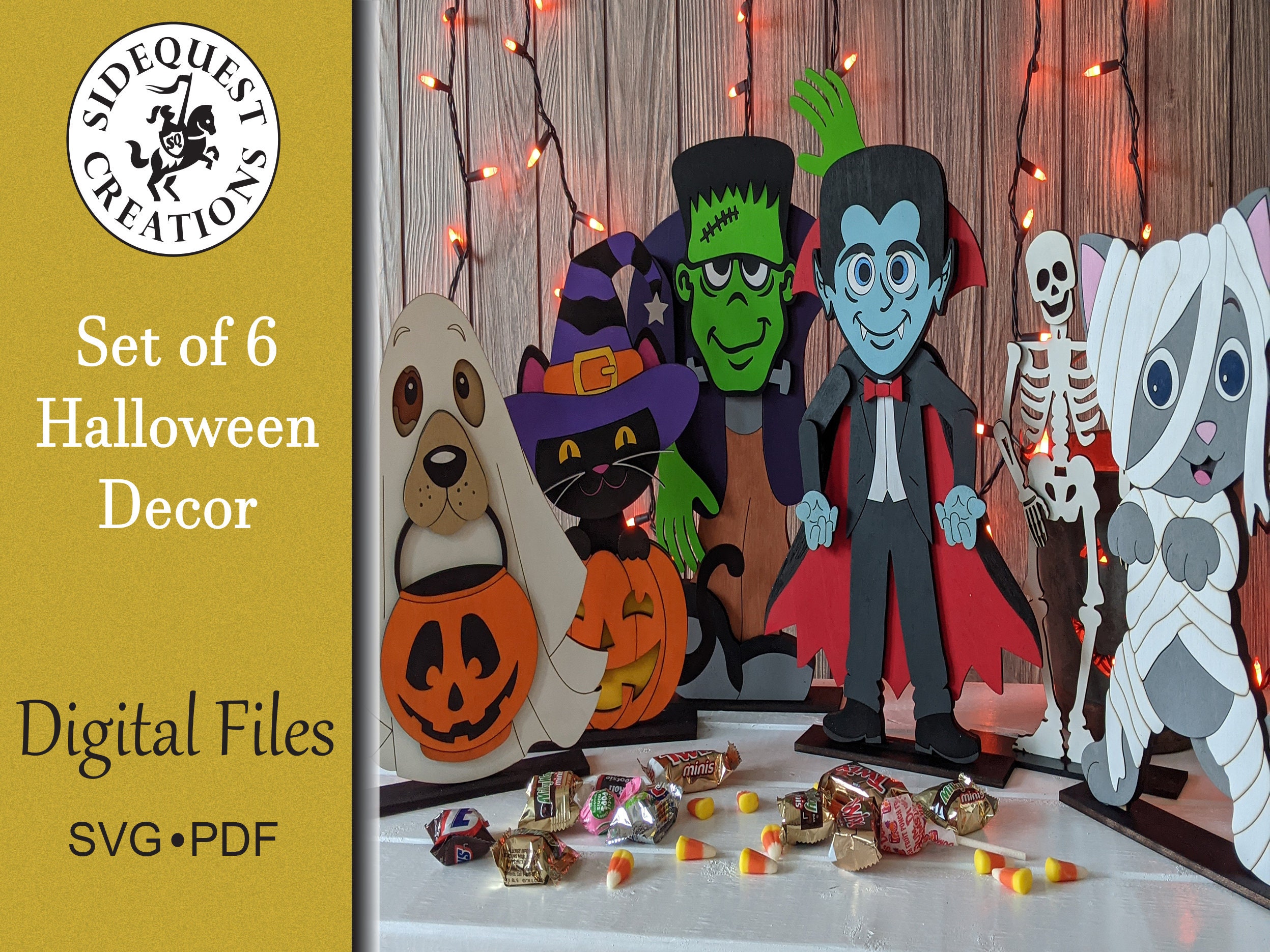 Dracula Frankenstein Skeleton Dog Cats Decoration Halloween - Etsy