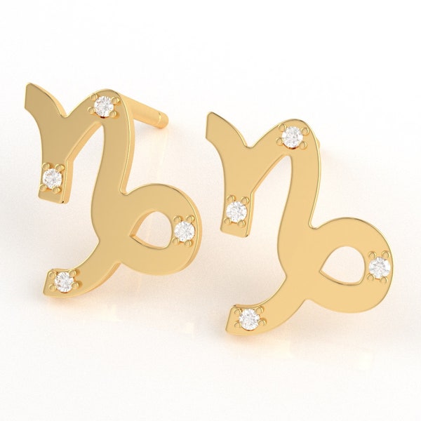 Capricorn Earrings - Etsy
