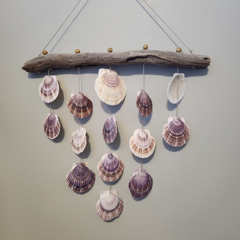 Handmade Driftwood and Seashell Wall Hanging or Mobile - Etsy