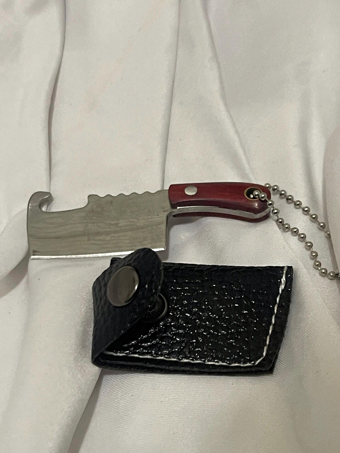 Tiny Pocket Knife Keychain With Damascus Print, Mini Pocket Knife - Etsy