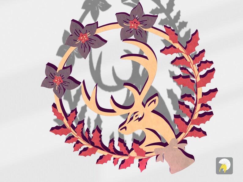 Winter, Hello Noel Sign, Christmas Door Hanger SVG, Deer Door Hanger ...