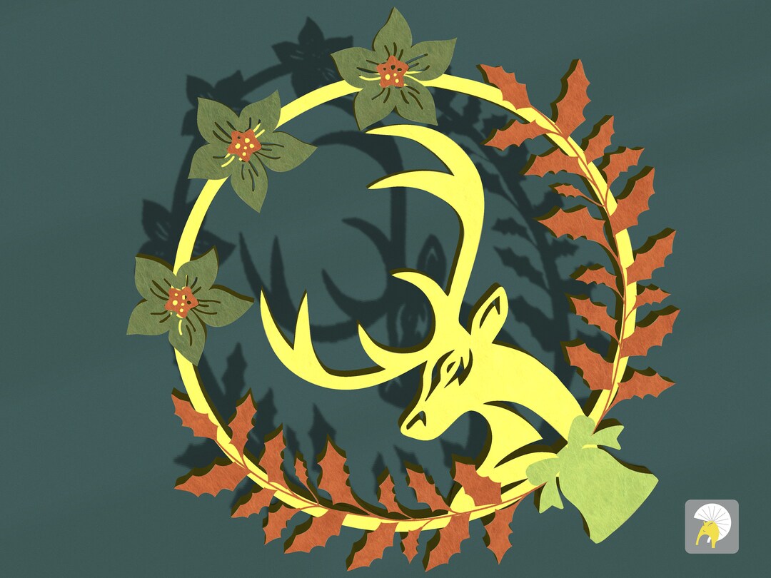 Winter, Hello Noel Sign, Christmas Door Hanger SVG, Deer Door Hanger ...